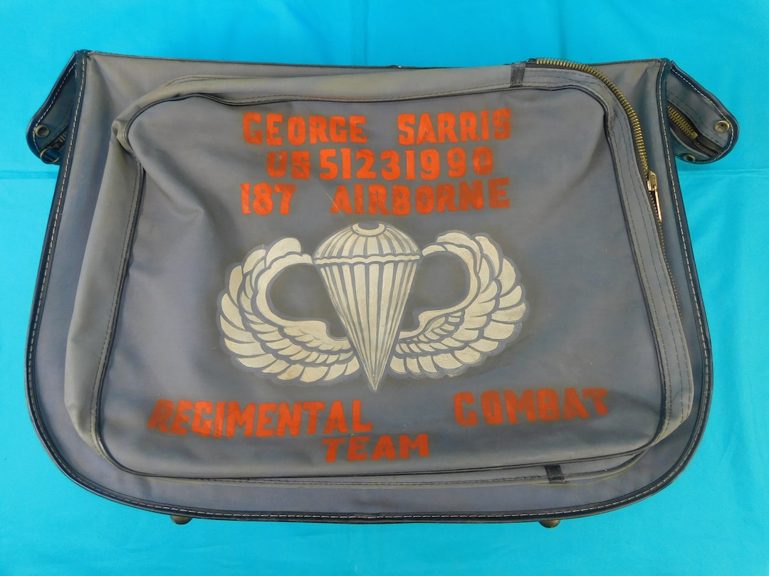 US WW2 Leed's Tested Air Force Officer's Flight Bag Military Suitcase ...