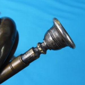 Antique WW1 US G R Band INST CO Grand Rapids Mich Brass Bugle Musical ...