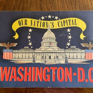 Vintage 1942 Washington DC Guide, Our Nation's Capital, Souvenir ...