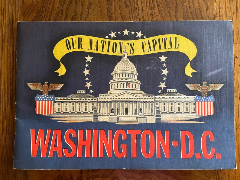 Vintage 1942 Washington DC Guide, Our Nation's Capital, Souvenir ...