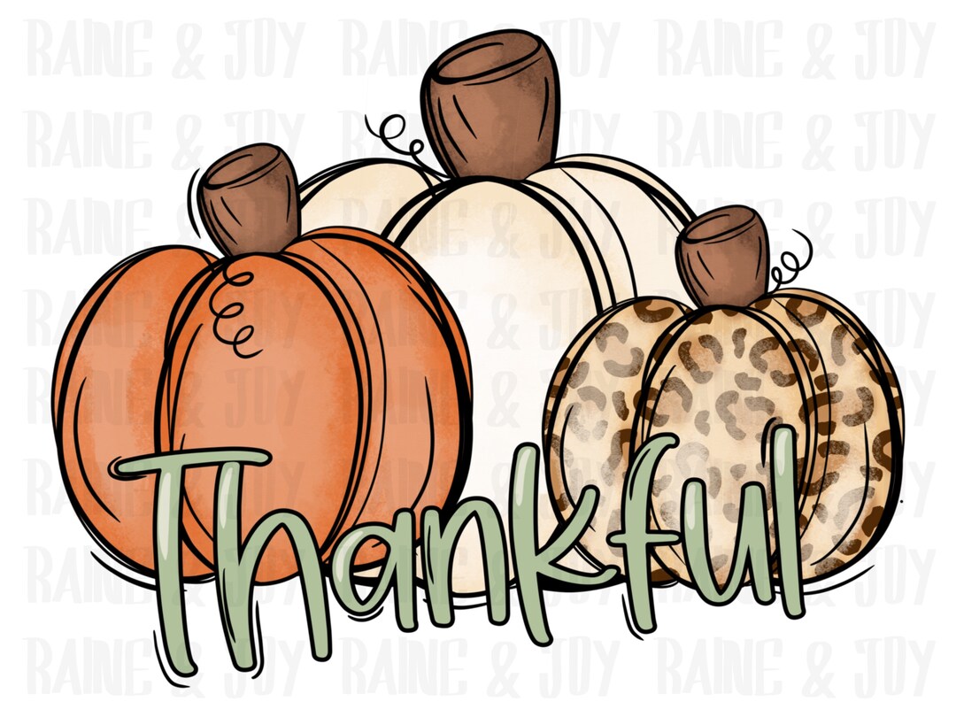 Thankful Png, Cute Pumpkins Png, Pumpkin Png, Thanksgiving Png , Fall ...
