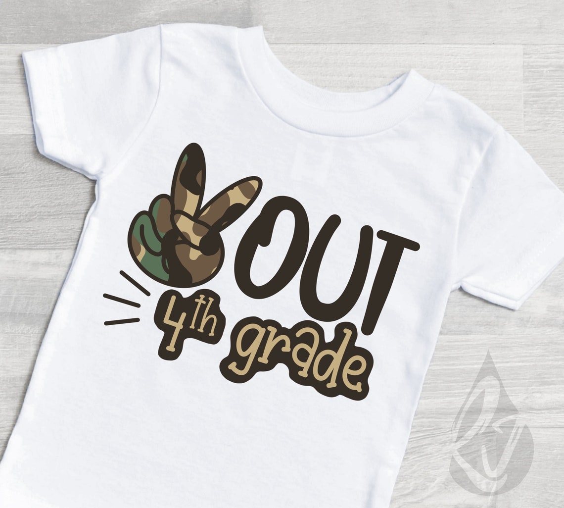 Peace Out Fourth Grade Png Last Day of School Png Boys - Etsy