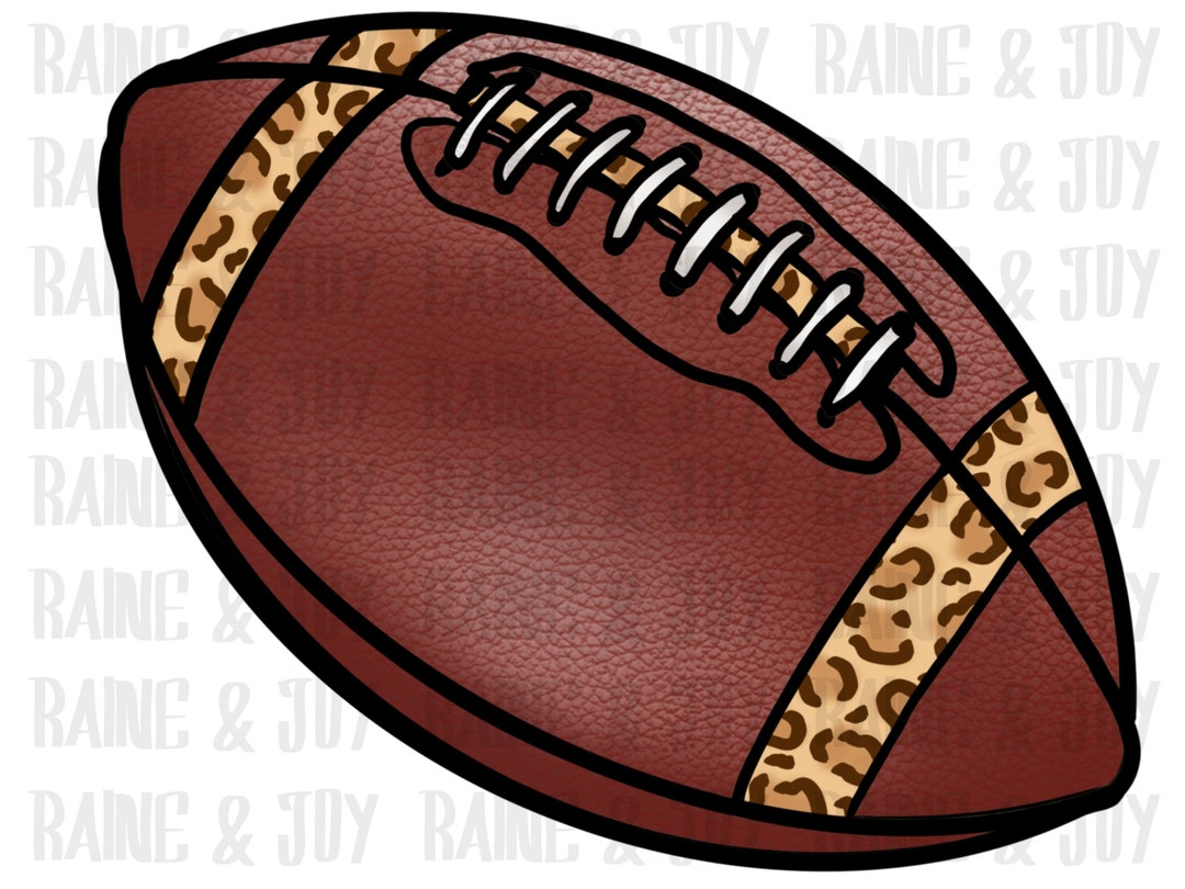 Leopard Football Png, Football Sublimation Designs Downloads, Football ...