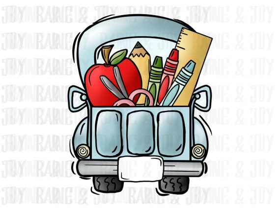 School Truck Back to School Png Truck Png School Printable - Etsy