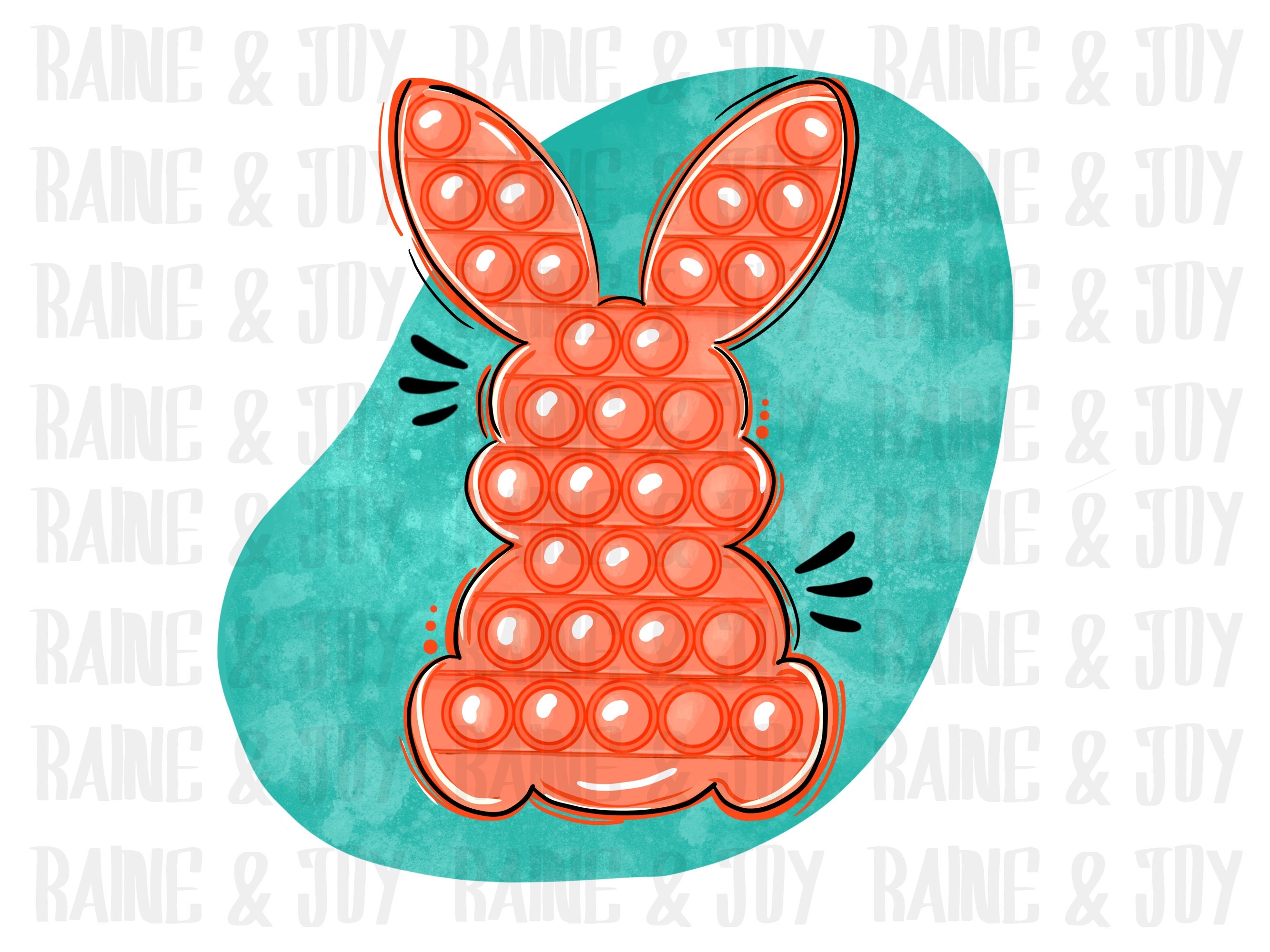 Easter Bunny Pop It Png Kids Png Easter Png Pop It Png - Etsy