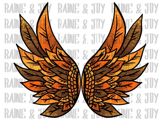 Autumn Png Thanksgiving Png Fall Wings Png Fall Png Wings - Etsy