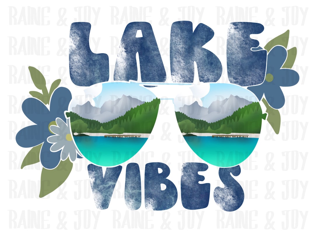 Lake Vibes Png, Lake Png, Retro Lake, Lake Life Png, Lake Sublimation ...