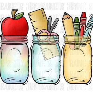 School Jars Design, Teacher Png, Back to School Png, Kids Back to ...