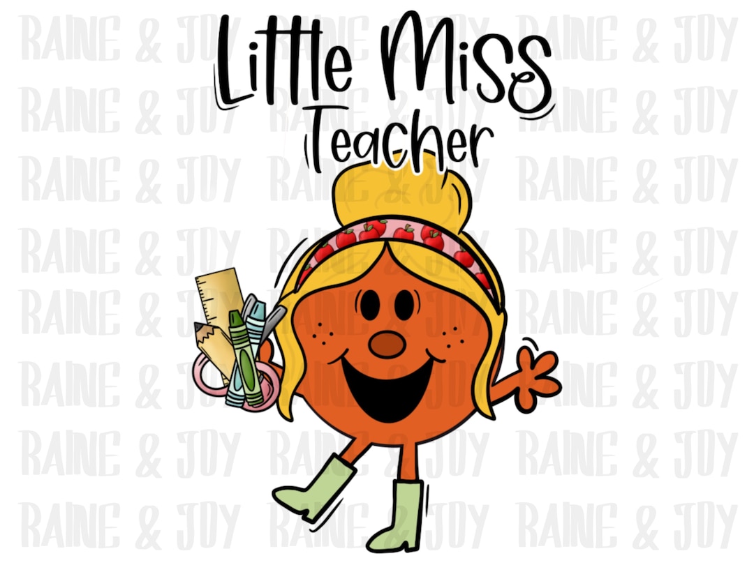 Little Miss Teacher Png, Little Miss Png, School Png, Teaching ...