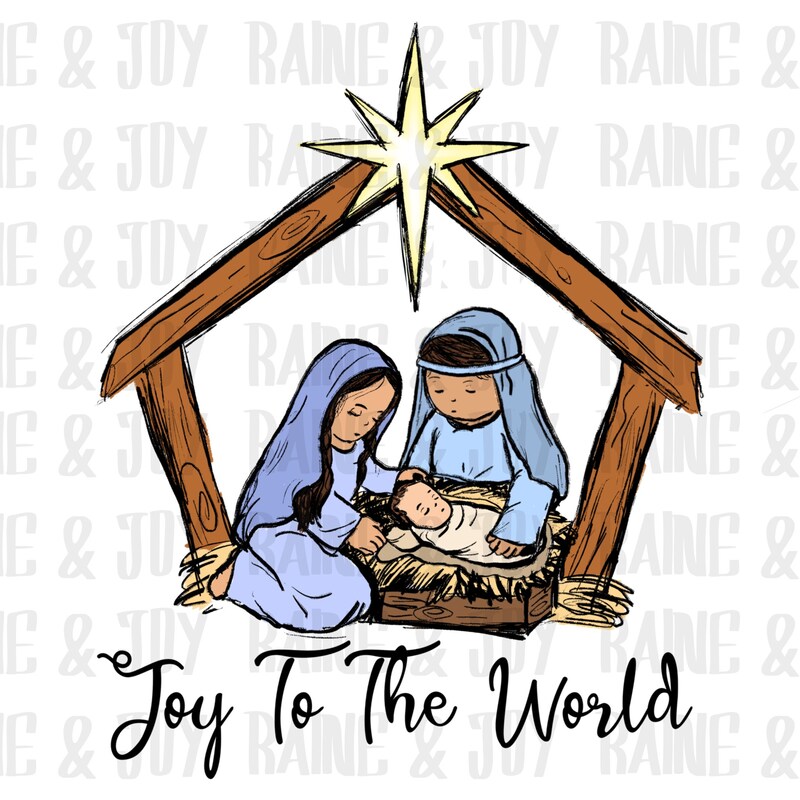 Joy Nativity Svg - Etsy