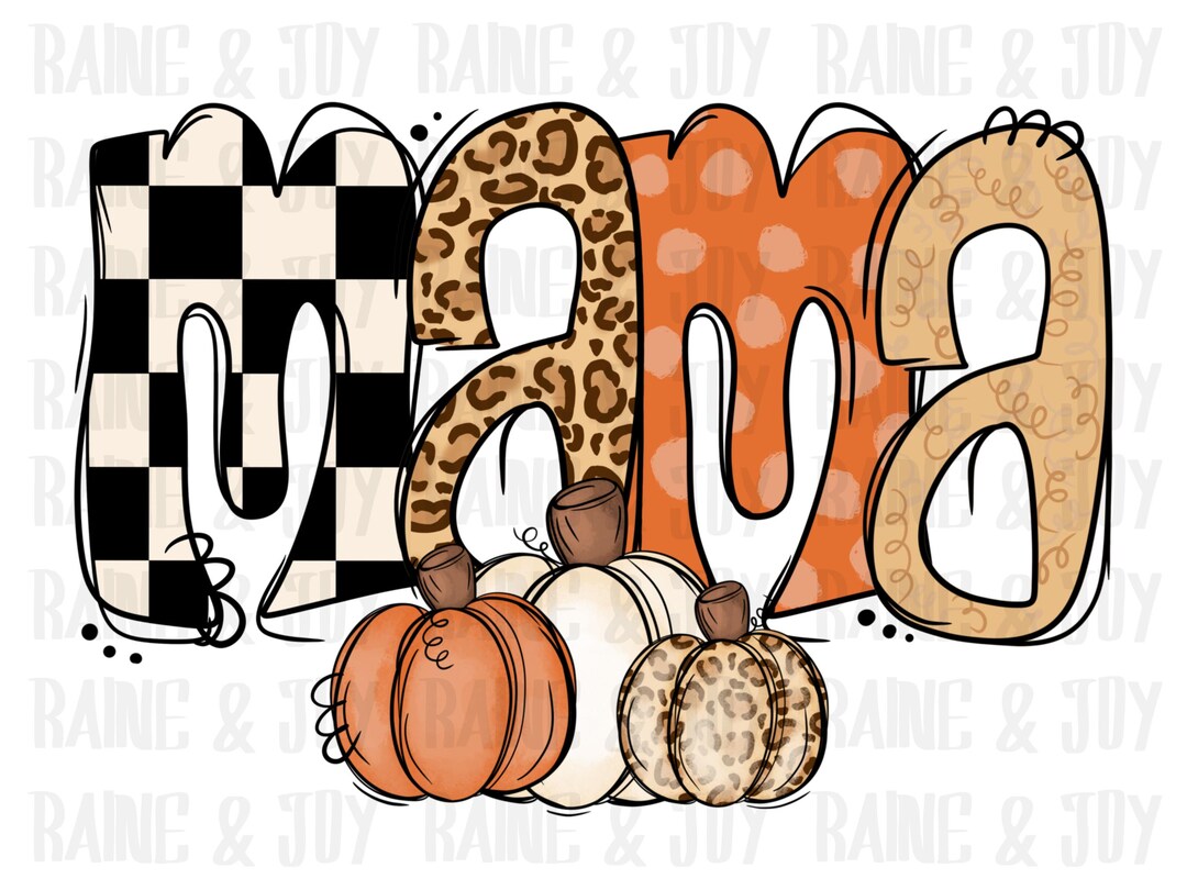 Fall Mama Png, Leopard Pumpkins Png, Pumpkin Png, Fall Png ...