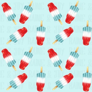 Bomb Pop Seamless Pattern Png, Repeating Pattern Png, 4th of July Png ...