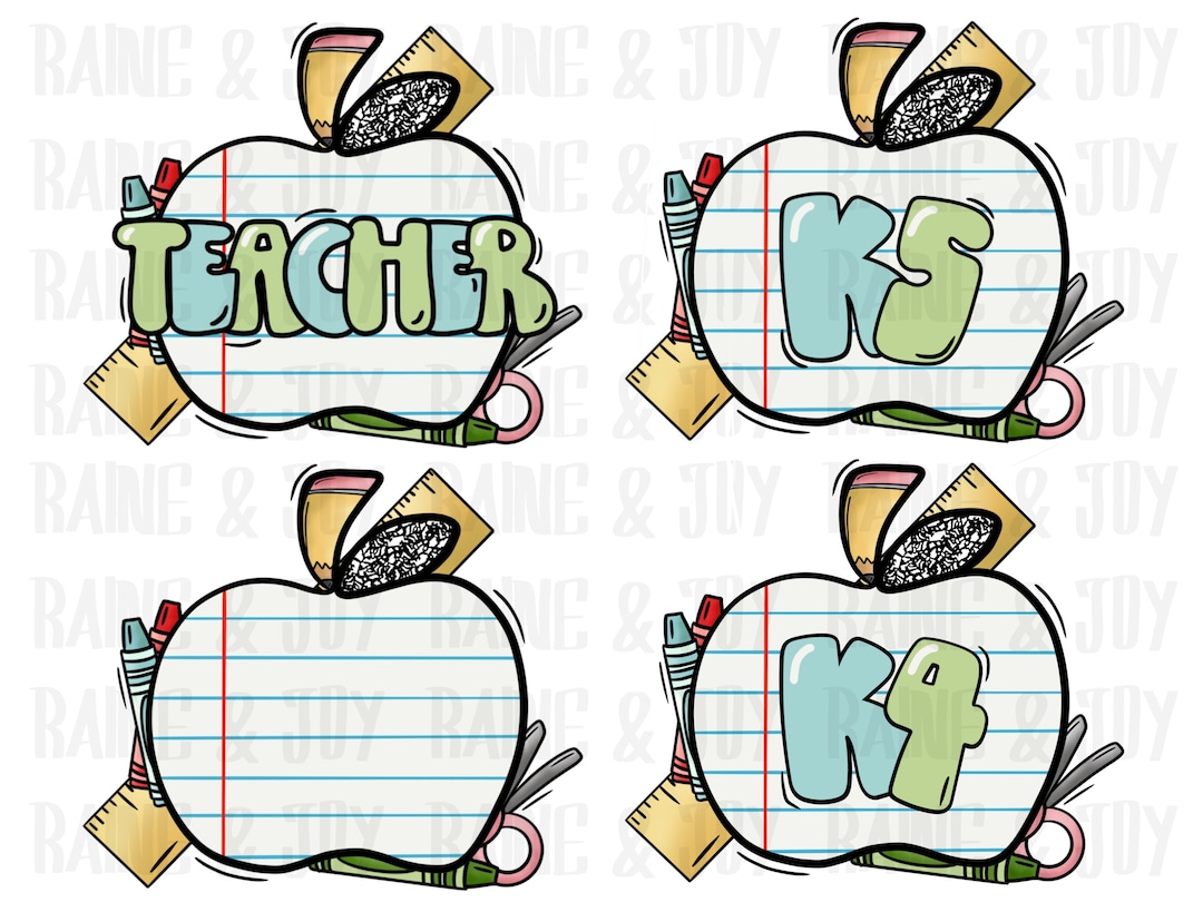 Back to School Bundle, Teacher Png, Back to School Png, Kindergarten ...