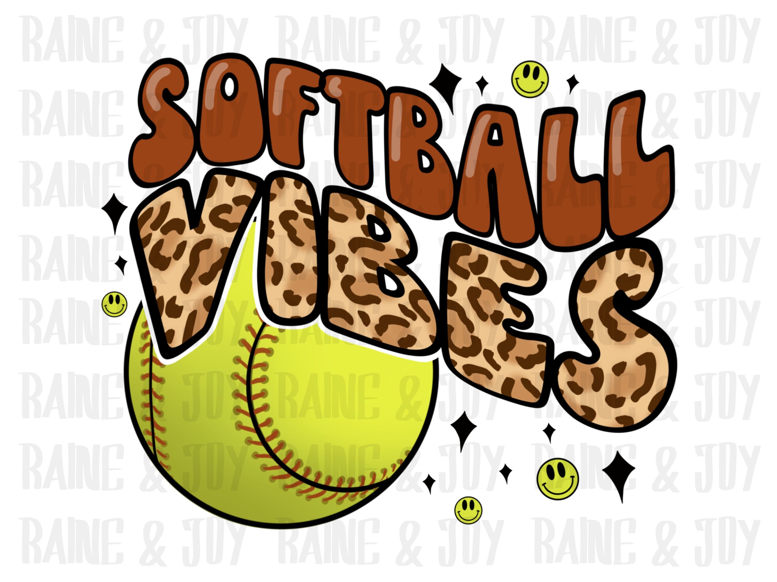 Softball Vibes Png Retro Png Softball Sublimation Designs - Etsy