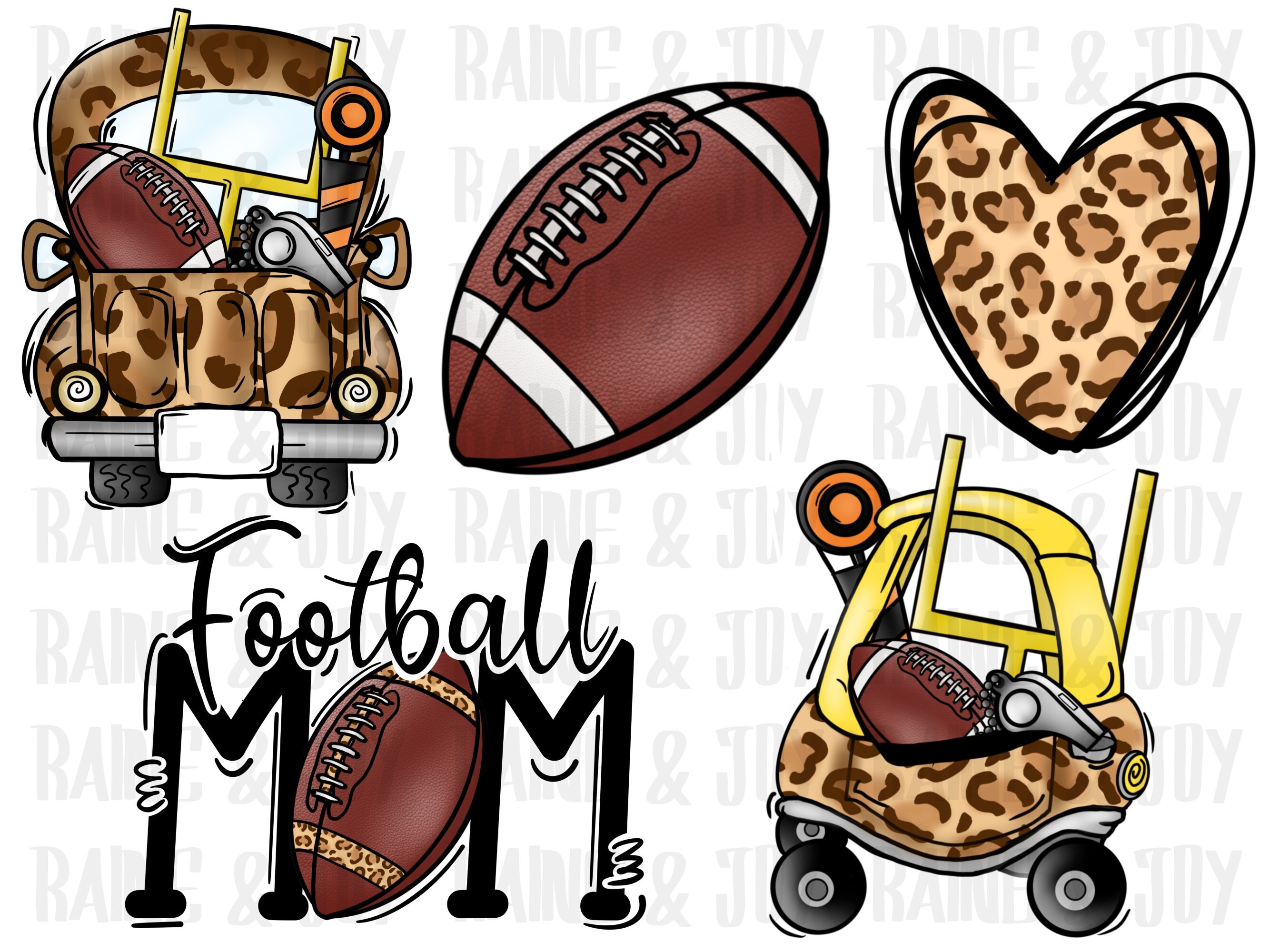 Football Bundle Png Football Sublimation Designs Downloads - Etsy