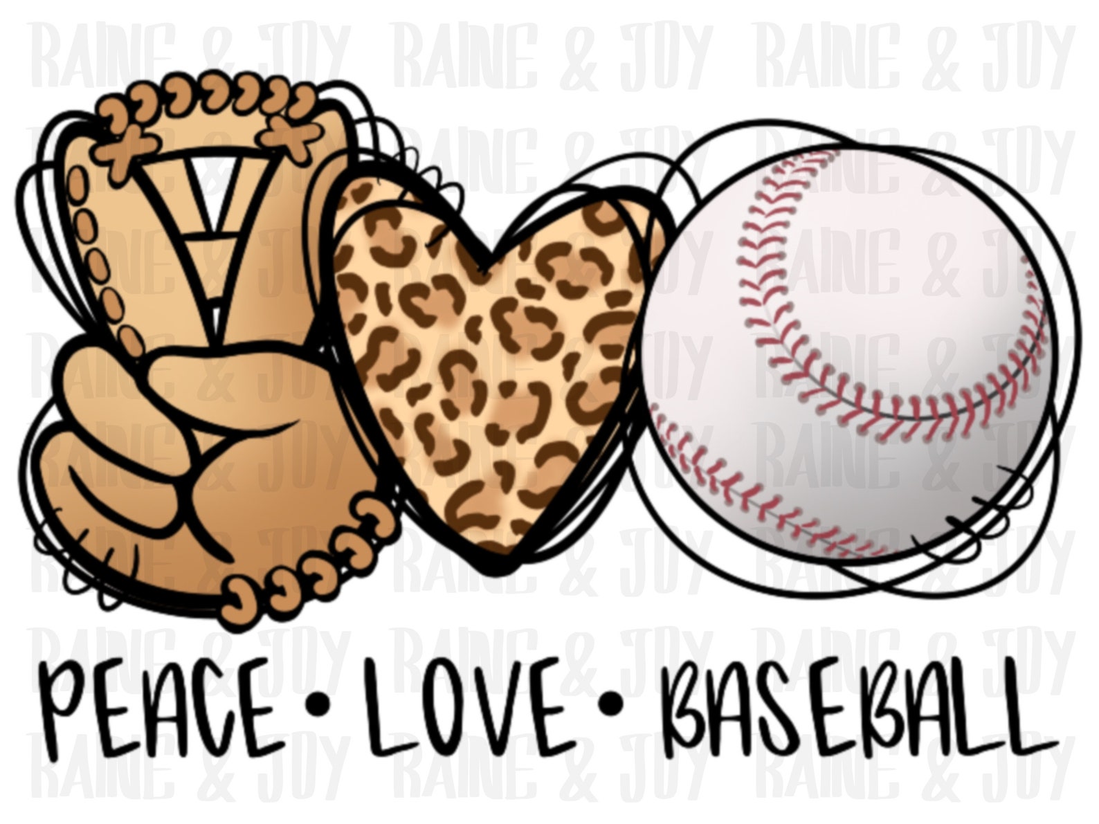 Peace Love Baseball Png, Baseball Sublimation Designs Downloads ...