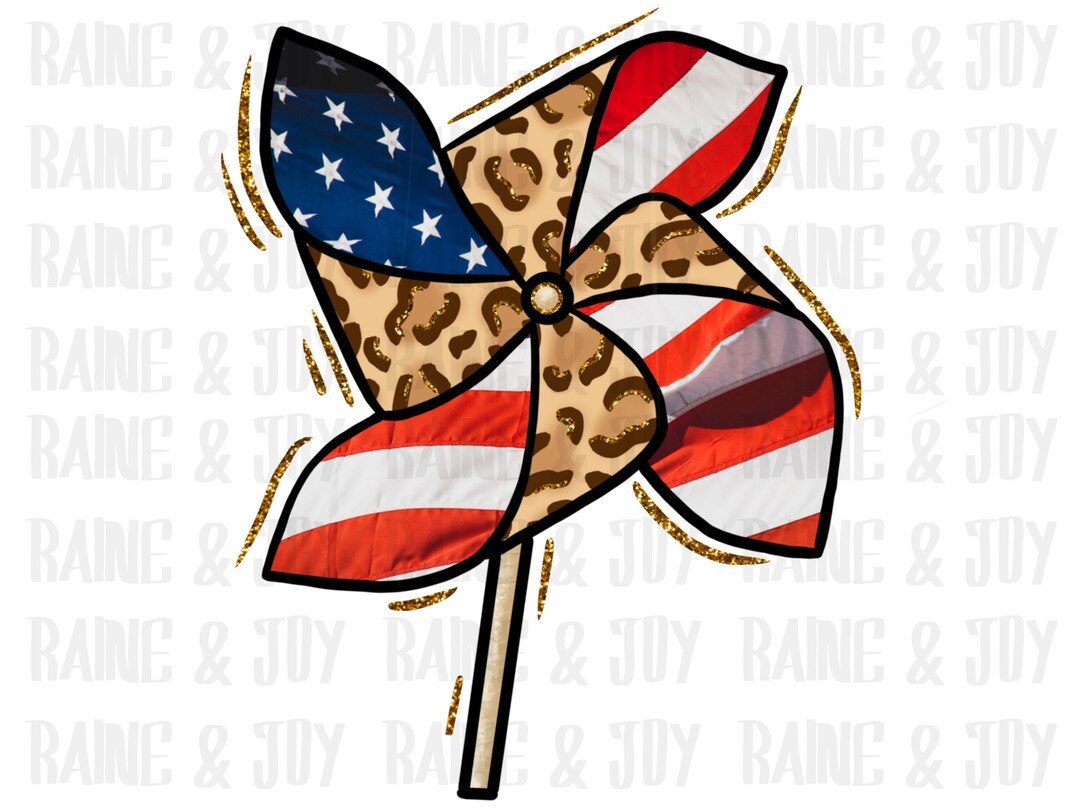 Pinwheel Png, Patriotic Pinwheel Png, Leopard Png, 4th of July Png, 4th ...