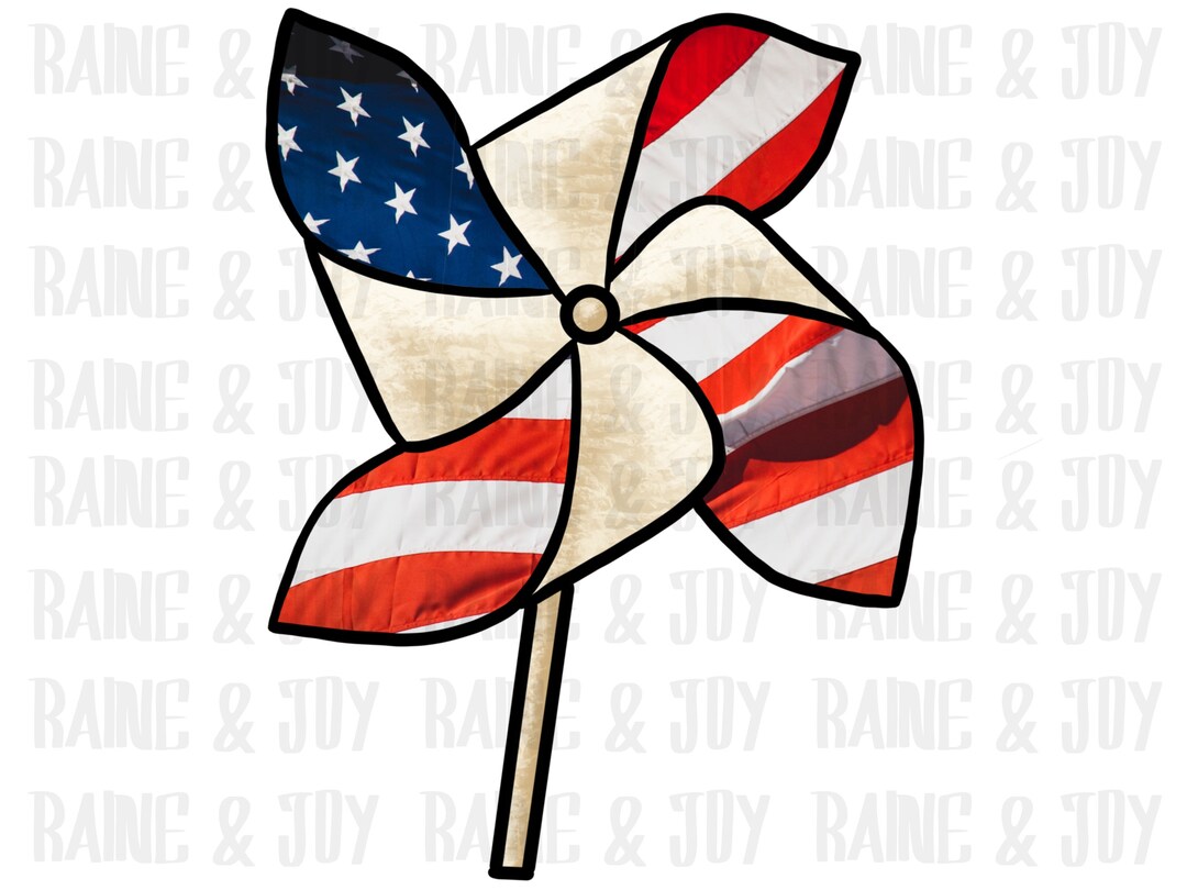 Pinwheel Png, Patriotic Pinwheel Png, Merica Png, 4th of July Png, 4th ...