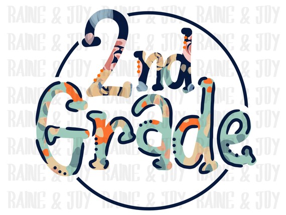 Second grade png 2nd grade png School png 2nd grade teacher | Etsy