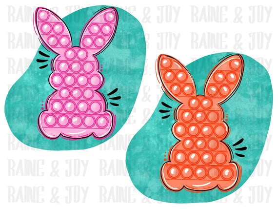 Easter Bunny Png Kids Png Easter Png Pop It Png Girl Boy | Etsy