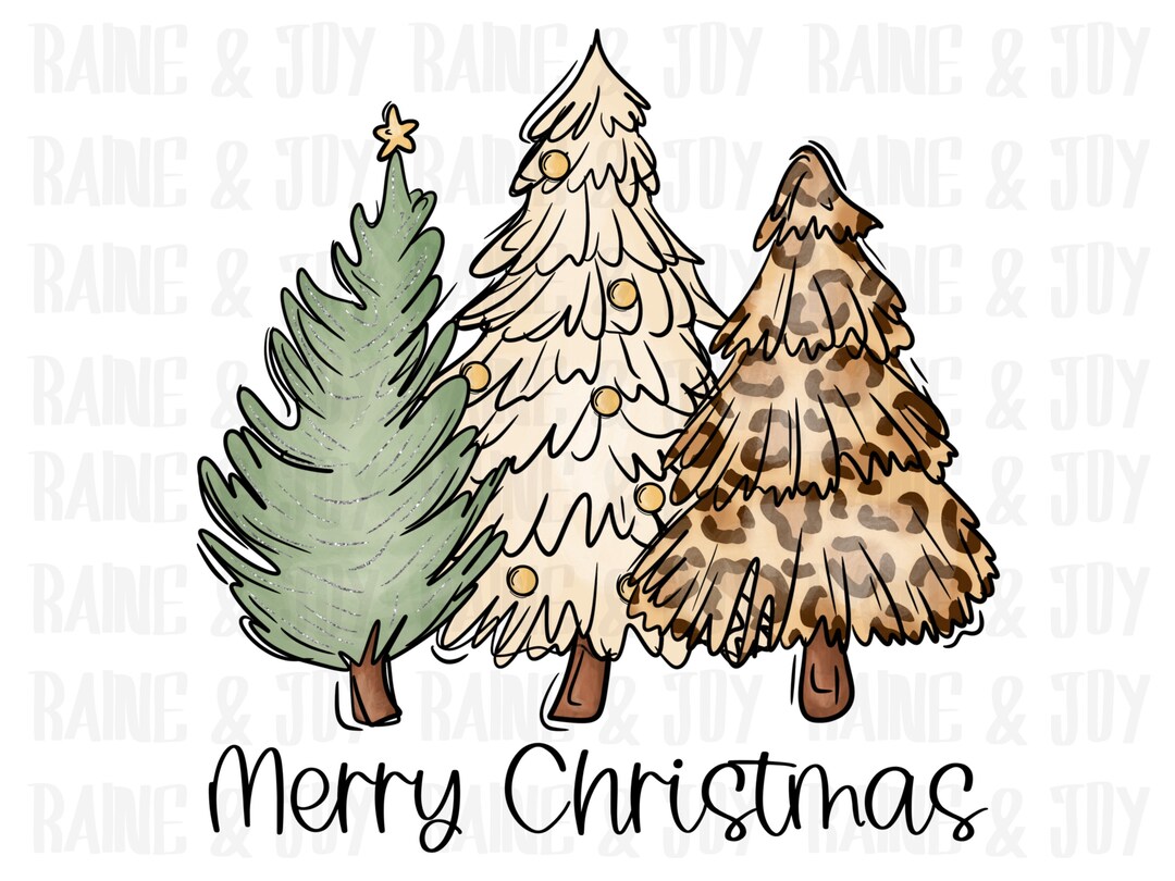 Merry Christmas Trees Png, Leopard Christmas Trees Png, Christmas Png ...