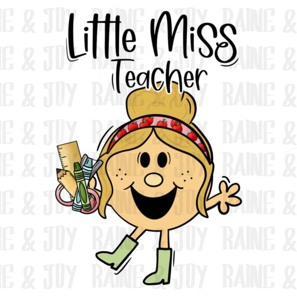 Little Miss Teacher - Etsy