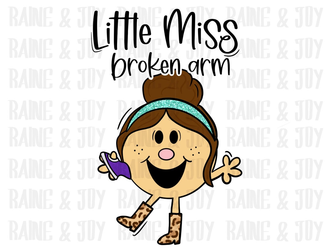 Little Miss Broken Arm Png, Broken Arm Png, Kids Png, Little Miss Png ...