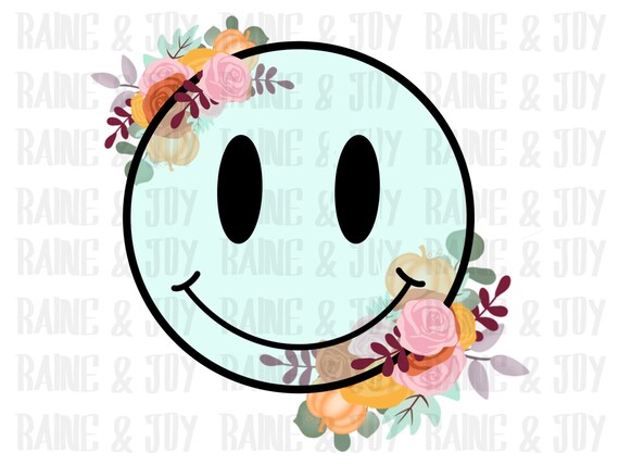 Fall Smiley Face Fall Vibes Png Fall Png Thanksgiving Png | Etsy