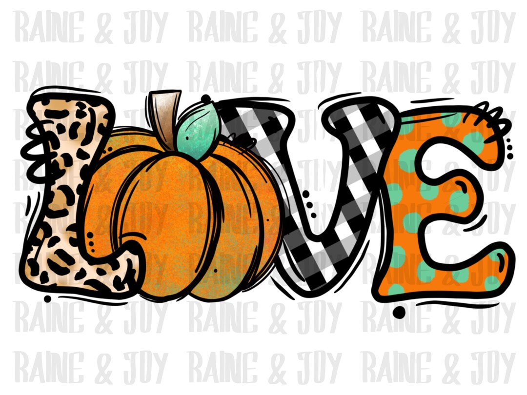 Pumpkin in Love Png, Fall Vibes Png, Pumpkin Png, Fall Png, Love Png ...
