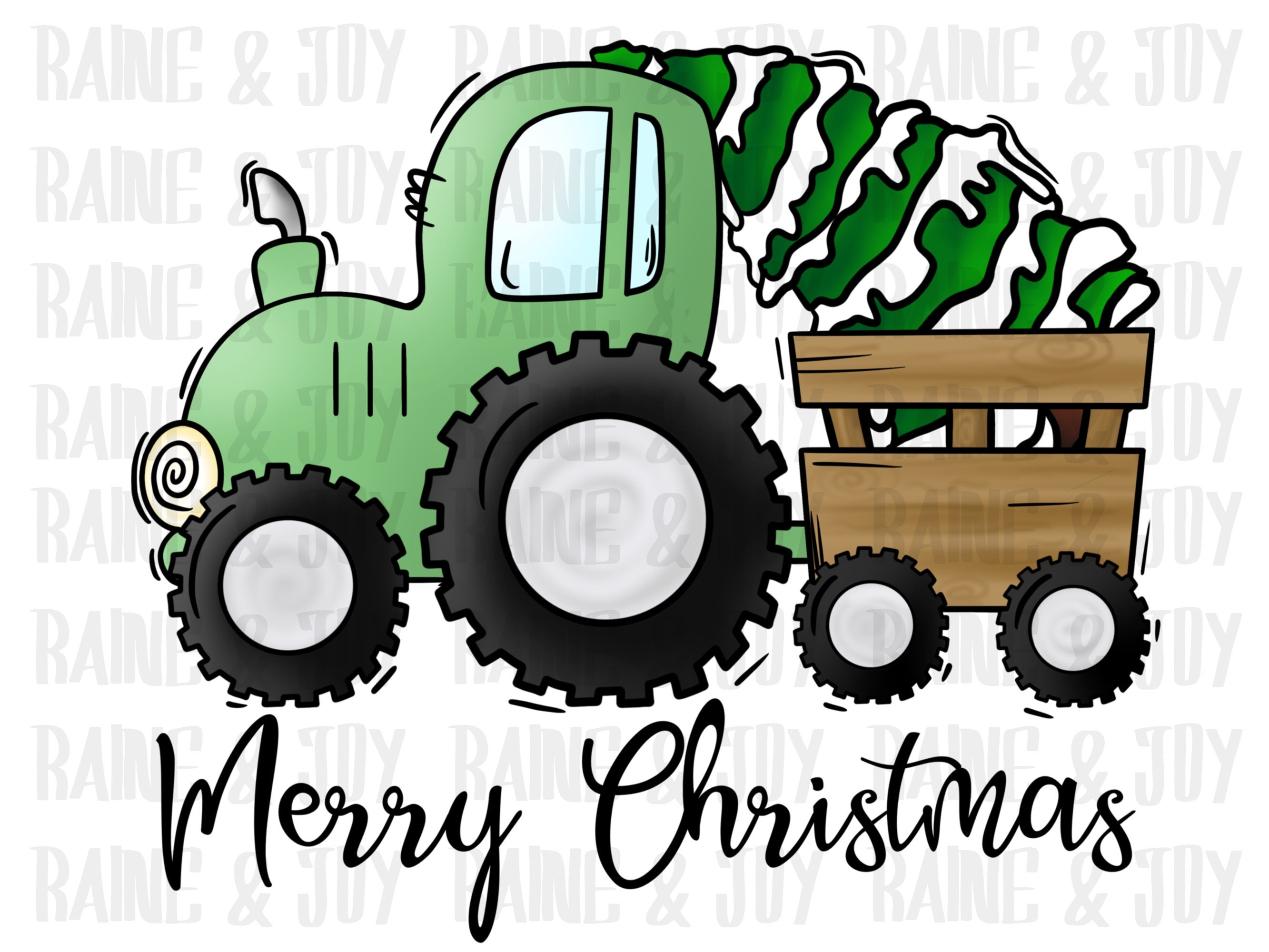 Christmas Tractor Png Christmas Png Tractor Png Kids - Etsy