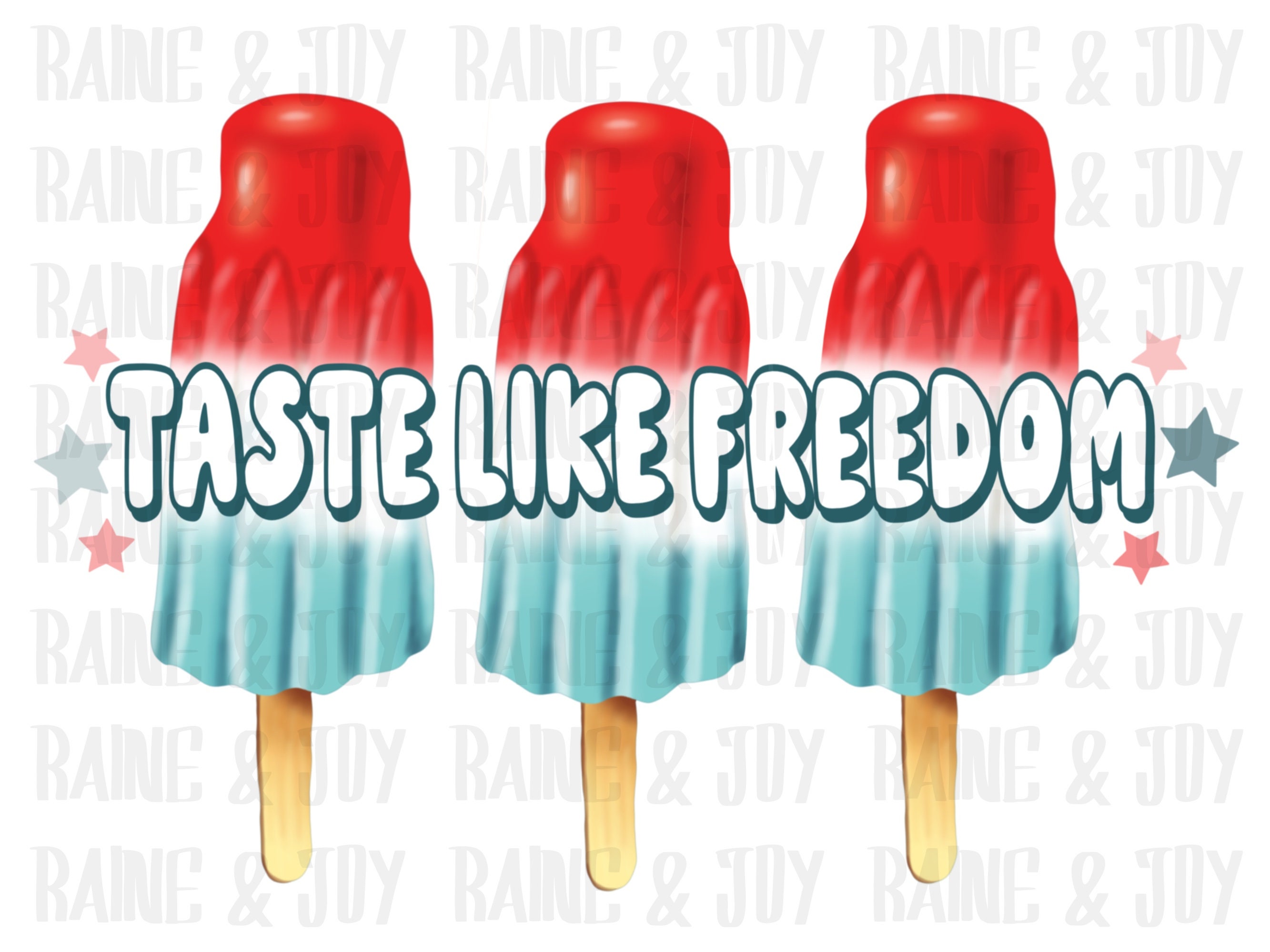 Tastes Like Freedom Png Popsicle Png America Png 4th of - Etsy
