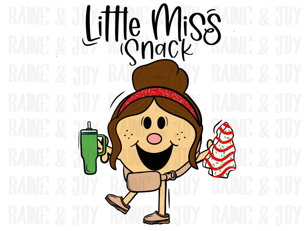 Little Miss Snack Png, Kids Christmas Png, Christmas Sublimation ...