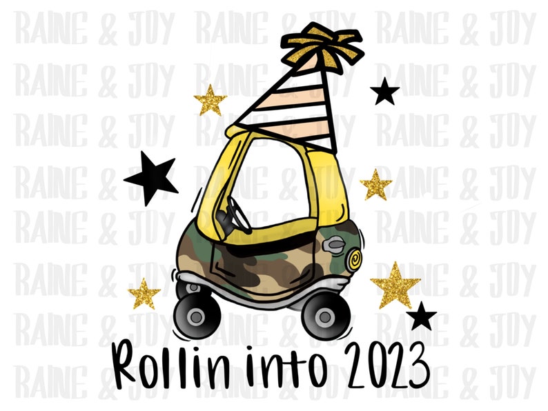 Rollin Into 2023 Png New Year Png 2023 Png Kids Png - Etsy