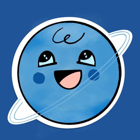 Neptune Sticker | Etsy