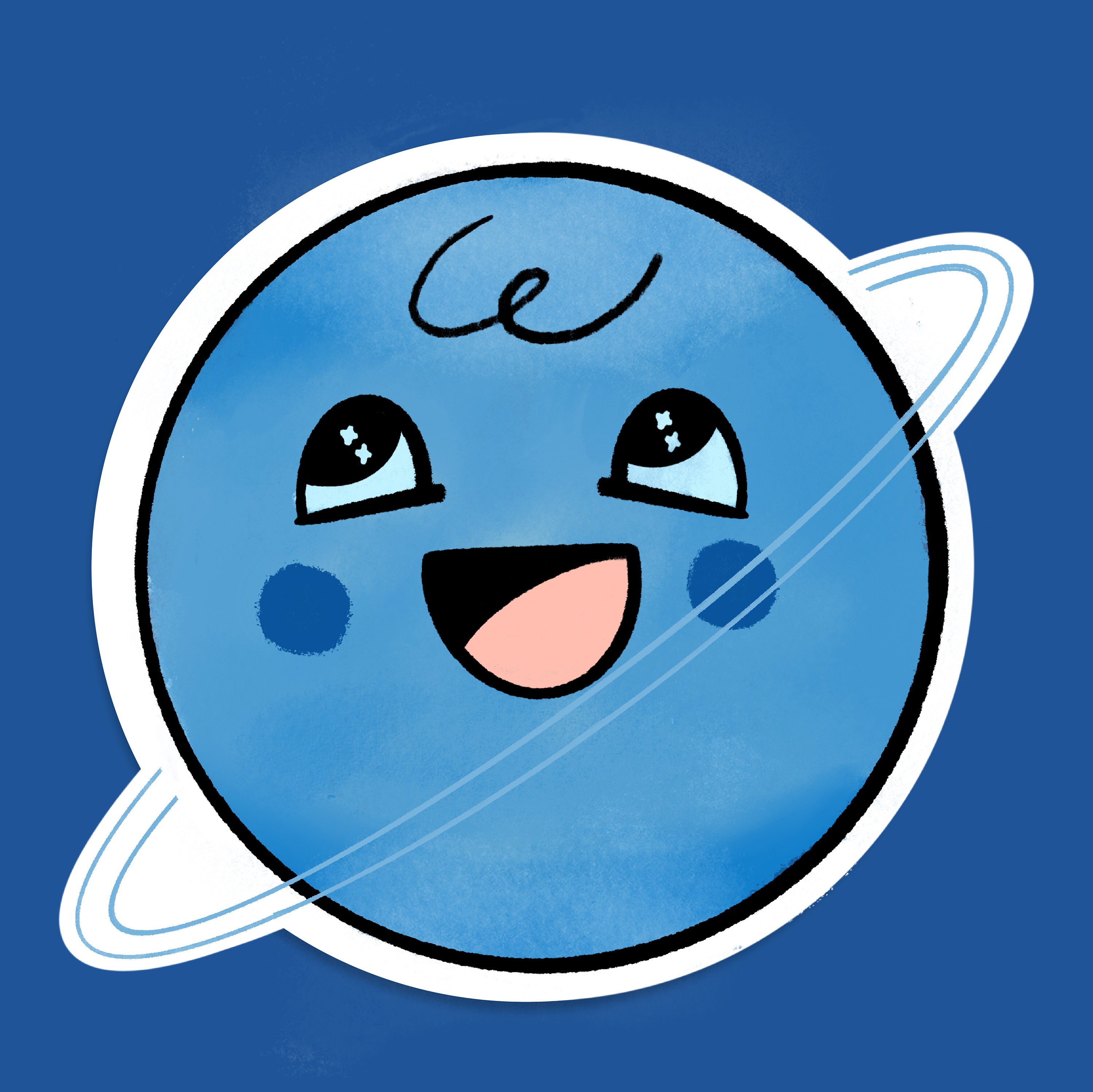 Neptune Sticker - Etsy