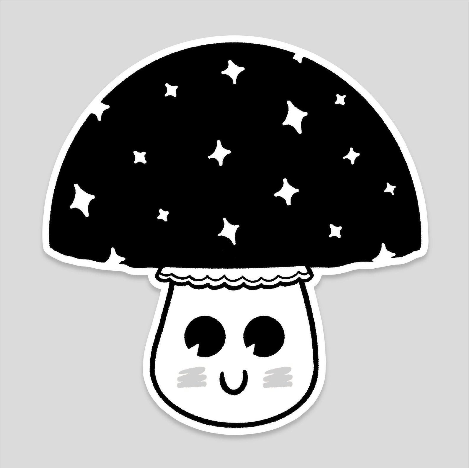 Mushroom Friend Sticker - Etsy
