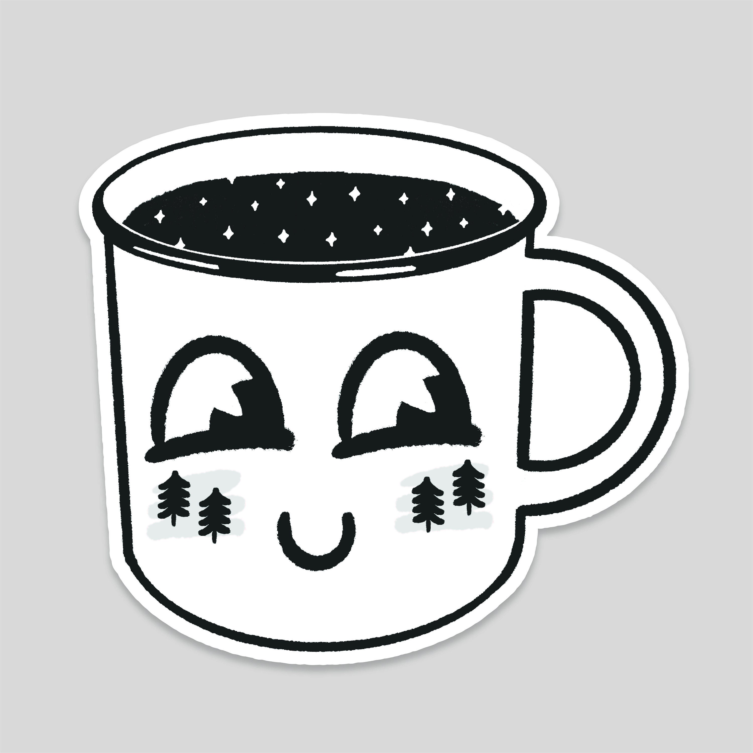 Camp Mug Sticker - Etsy