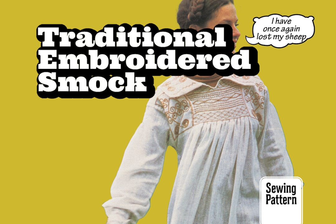 PATTERN Easy Sew Vintage Women Men Unisex Traditional Artisan Smock ...