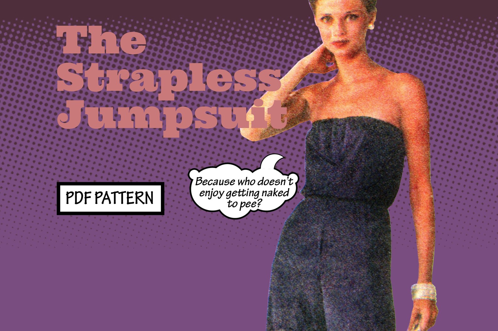 PATTERN Easy Sew Vintage Women Blousen Tube Top Ruffle Jumpsuit Romper ...