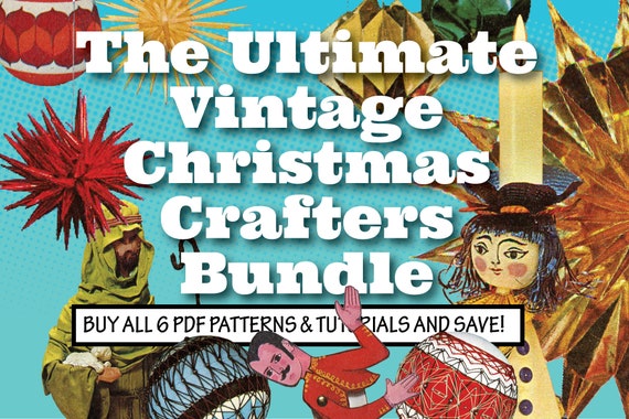 TUTORIAL Easy Craft Vintage Handmade Christmas Holiday | Etsy