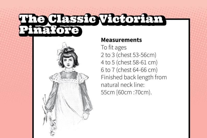PATTERN Sew Vintage Classic Victorian Childs Pinafore Ruffled Smocked ...