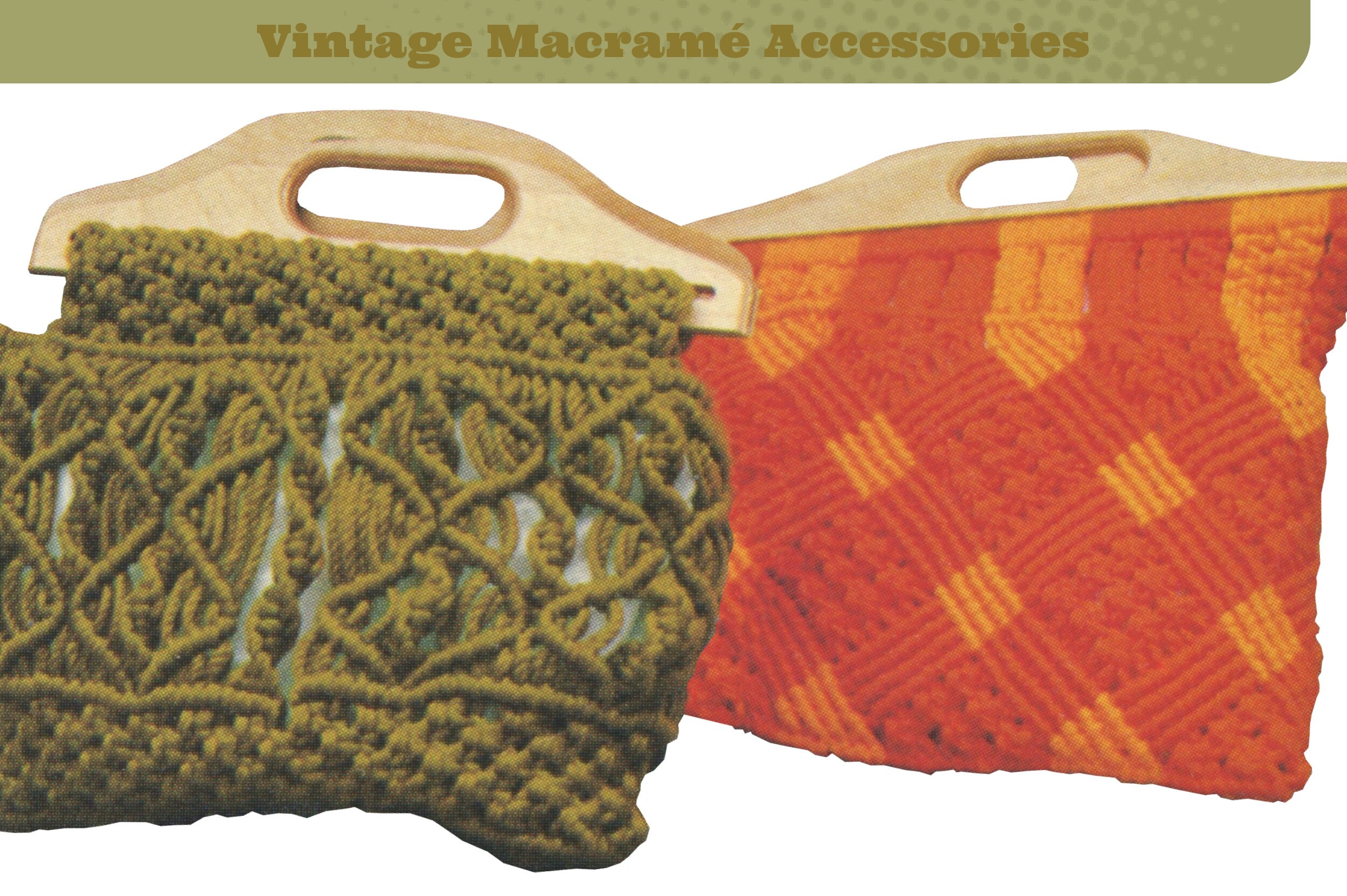 Easy DIY Vintage MACRAME Accessories Pattern Collection Knot - Etsy