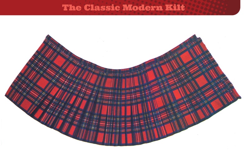 PATTERN Easy Sew Vintage Retro Women 1970s Classic Custom Kilt - Etsy