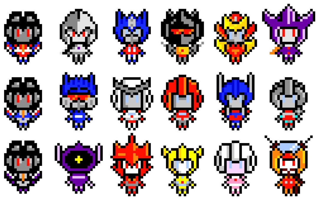 Transformers Mini Perler Keychains - Etsy