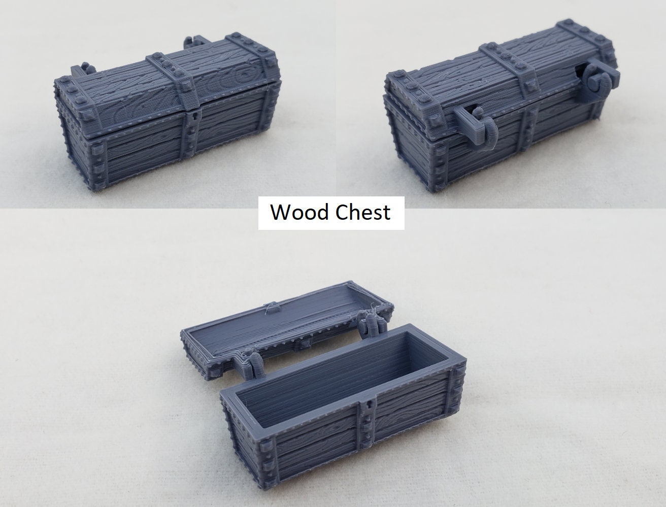 Chest Set 1 28mm Scale Chests for Tabletop Gaming D&D - Etsy