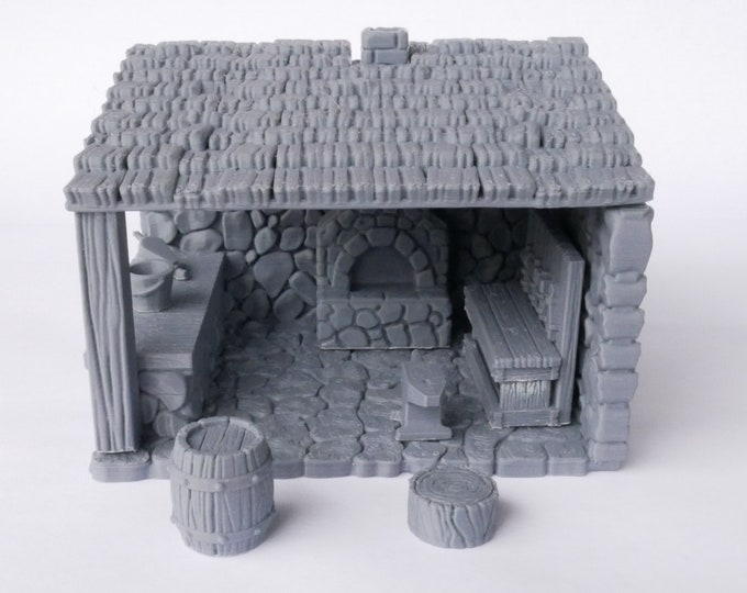 Blacksmith - 28mm Scale Blacksmith/forge for Tabletop Gaming - D&D ...
