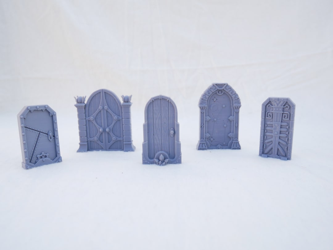 Doors Set - 28mm Scale Dooes for Tabletop Gaming - D&D, Pathfinder ...