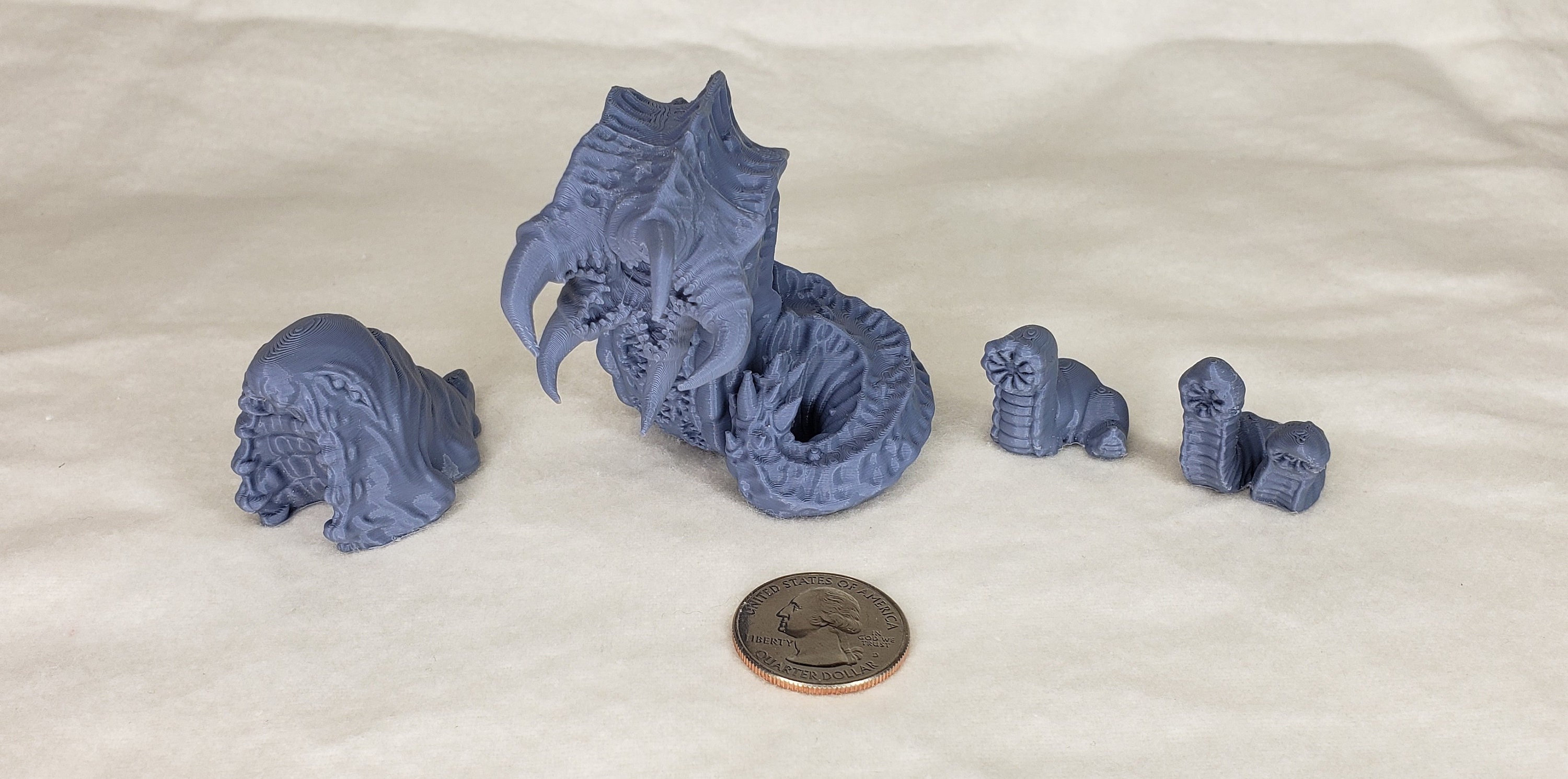 Leech Set 28mm Scale Leeches for Tabletop Gaming D&D | Etsy