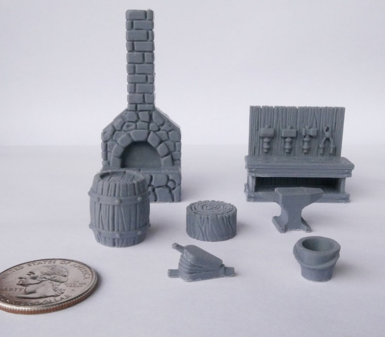 Blacksmith 28mm Scale Blacksmith/forge for Tabletop Gaming - Etsy