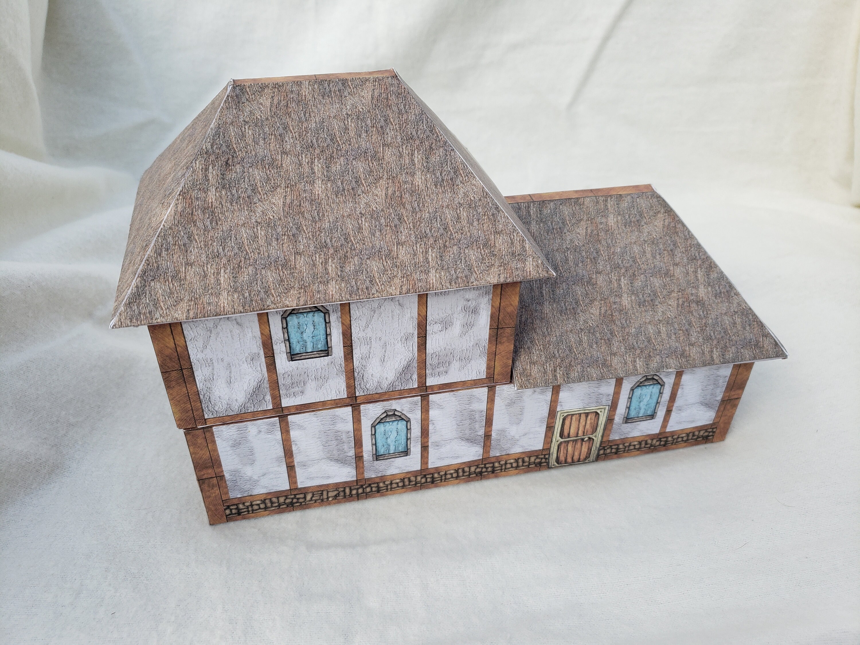 28mm Scale 1 and 1/2 Story Paper House Model - Digital Download - Etsy